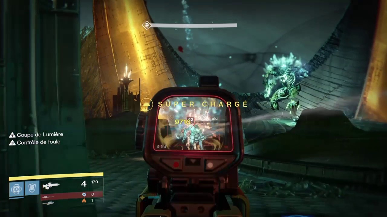 Destiny 1 Crota 390 light, boss fight - YouTube