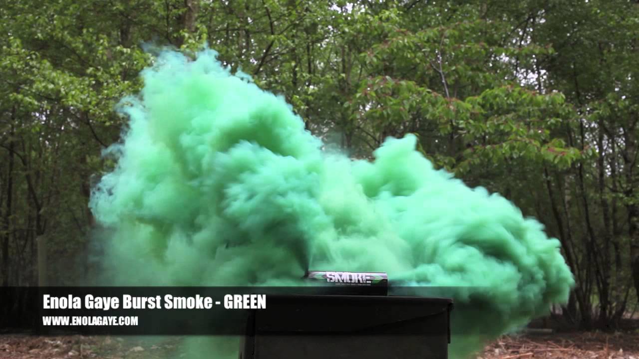 Enola Gaye Burst Smoke Grenade - GREEN - YouTube