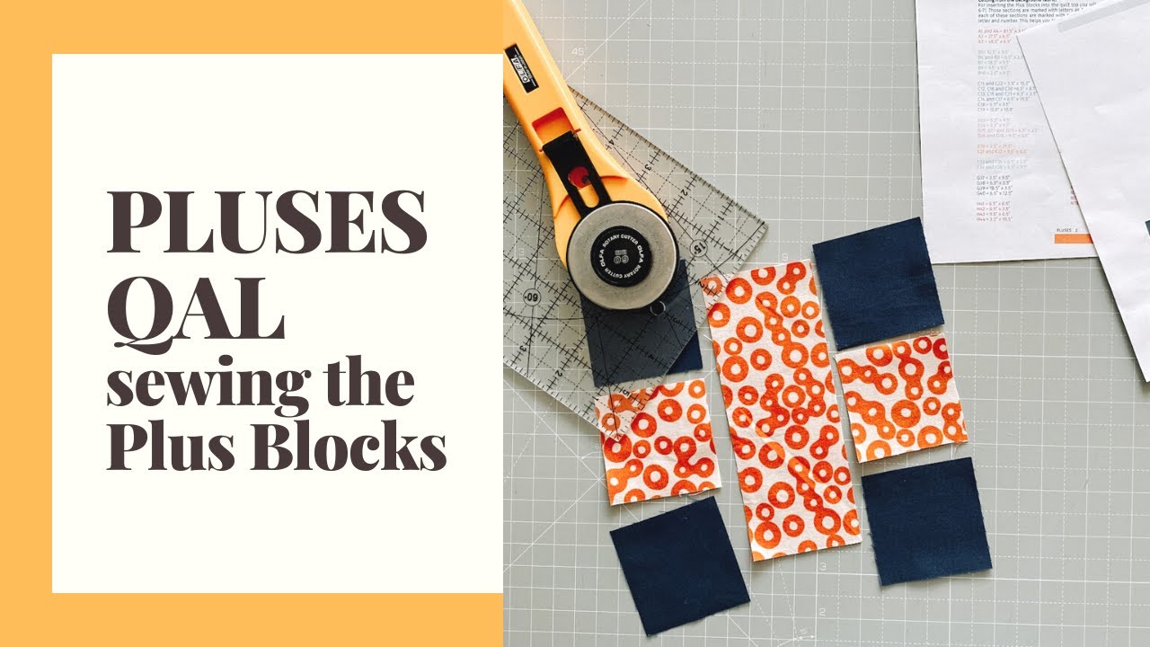 FREE Quilt Along Pluses by Brigitte Heitland - 4 Sewing the Plus Blocks ...