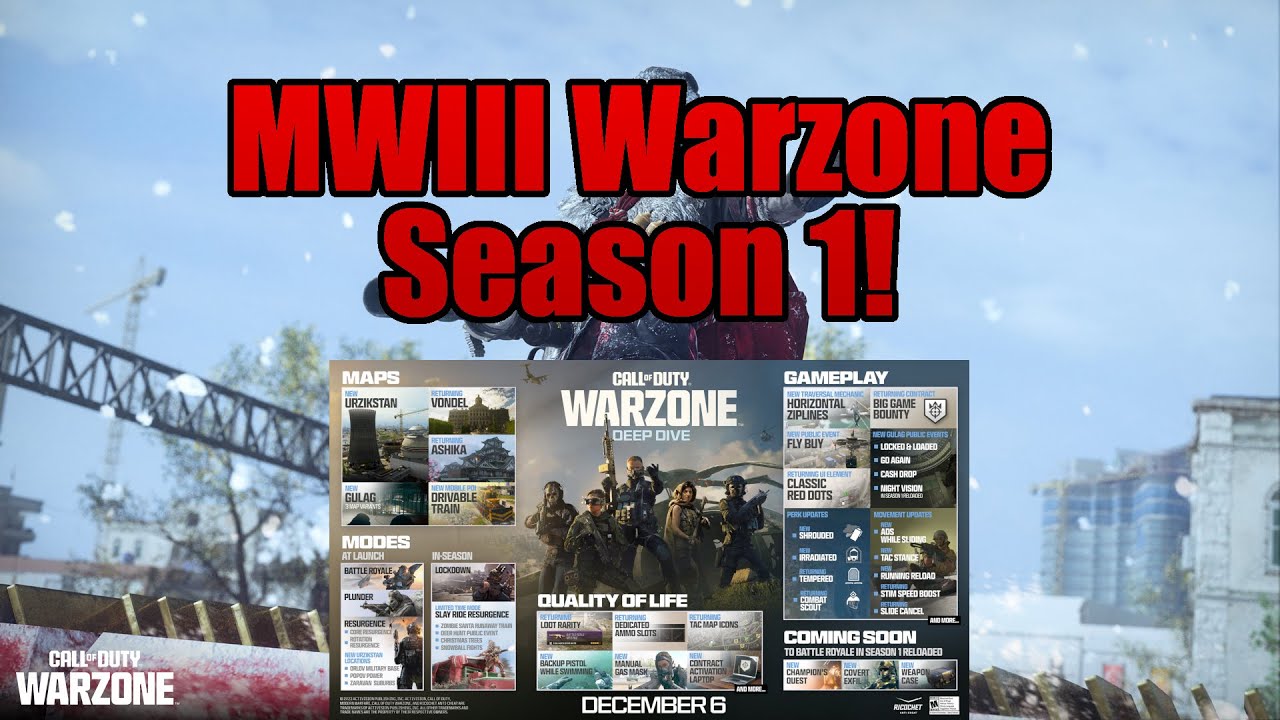 MWIII Warzone Road Map! New Map! New Weapons! New Christmas Event! And ...
