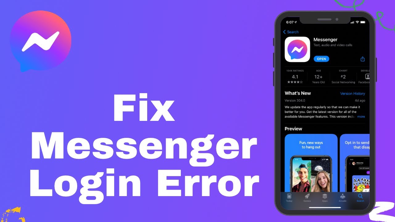 Fix Messenger Login Error | Solve Messenger Login Problem 2021 - YouTube