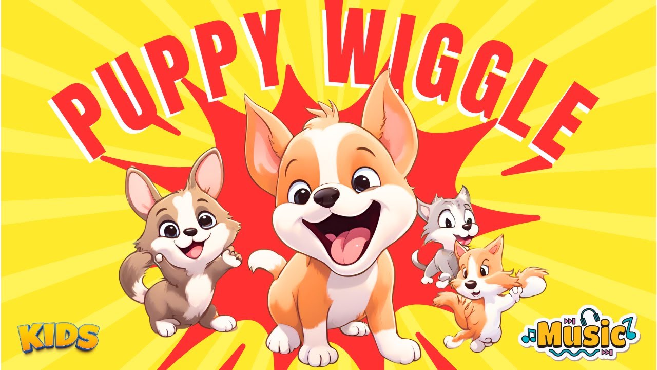 Puppy Wiggle, Puppy Giggle💖💜 | Nursery Rhymes & Kids Songs. #puppy # ...