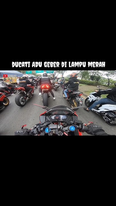 DUA DUCATI ADU GEBER DI LAMPU MERAH BSD || #allnewcbr #automobile #sunmori #motovlog # ...