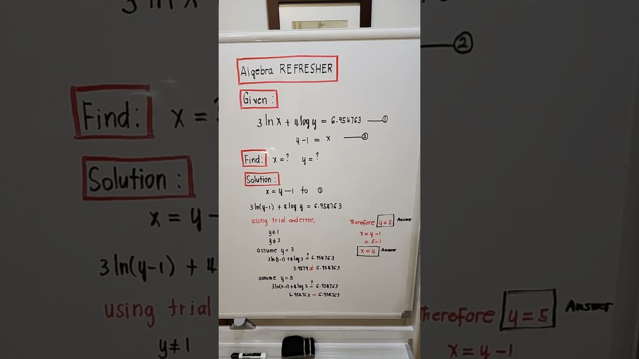 Algebra Refresher - YouTube