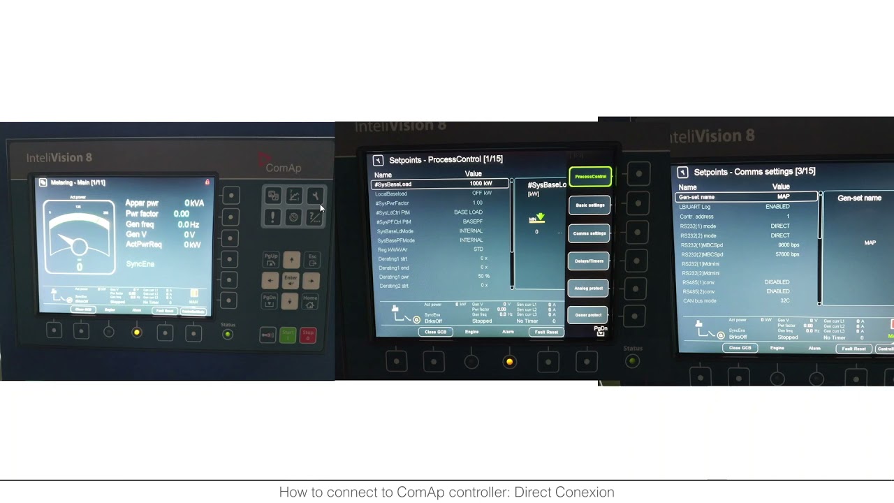 How to connect to a ComAp Inteligen/Intelisys/InteliMains NT controller ...