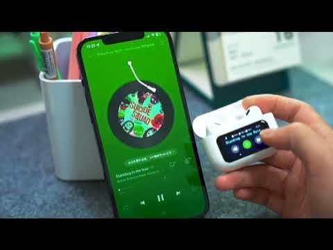 A9 wireless and Touch screen Display Airbuds with Active ANC and ENC ...