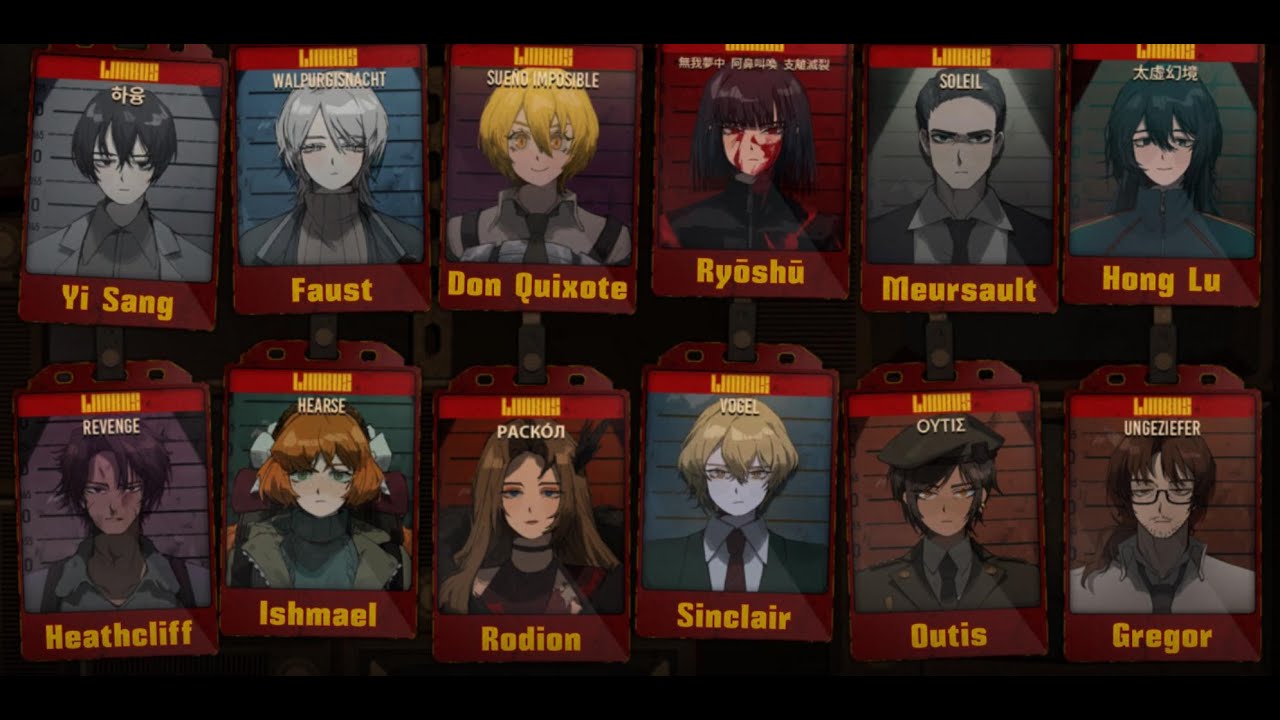 The Limbus Company Dub: Girl Sinner Introductions - YouTube