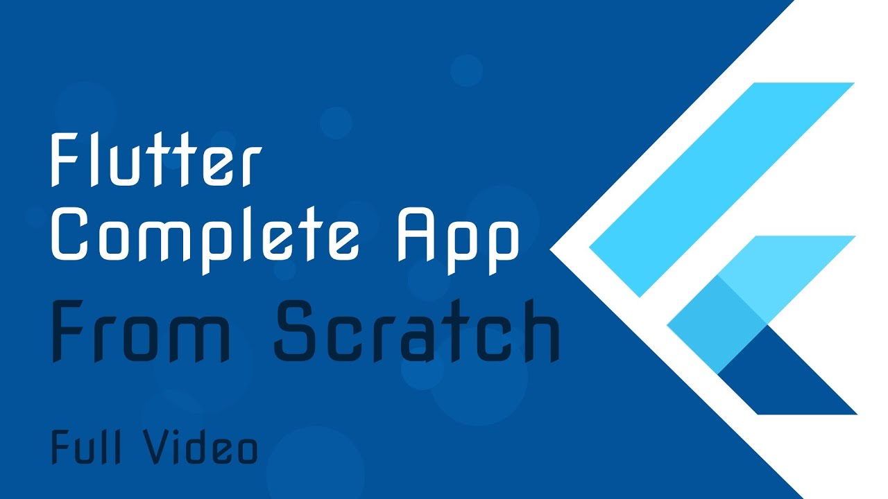 @flutterdev + @Firebase : Developing Complete App From Scratch - YouTube