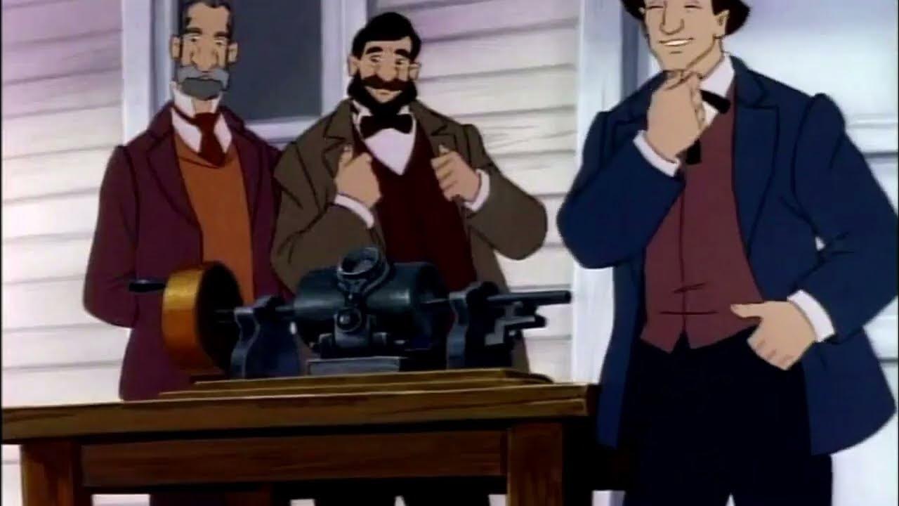 Edison & Tinfoil Phonograph Cartoon Animation | Animated Hero Classics ...