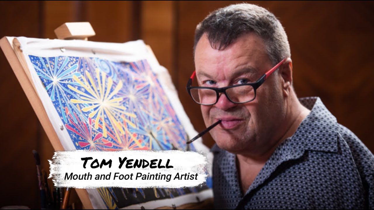 Tom Yendell- Mouth and Foot Painting Artist - YouTube