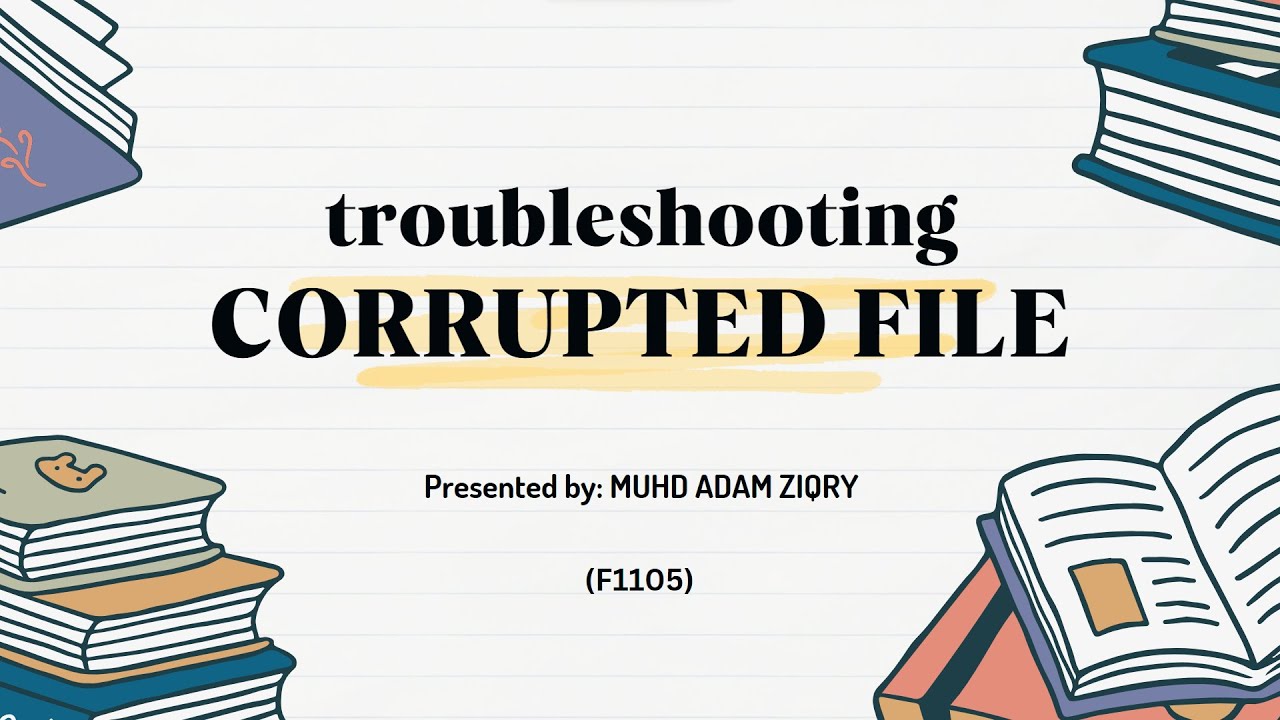 TROUBLESHOOTING CORRUPTED FILE (Security Basic & IT Professional) - YouTube