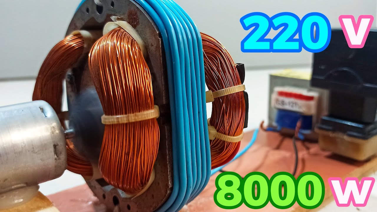 Free energy generator 220 v 8000 w \\New generator experiments\\How to ...