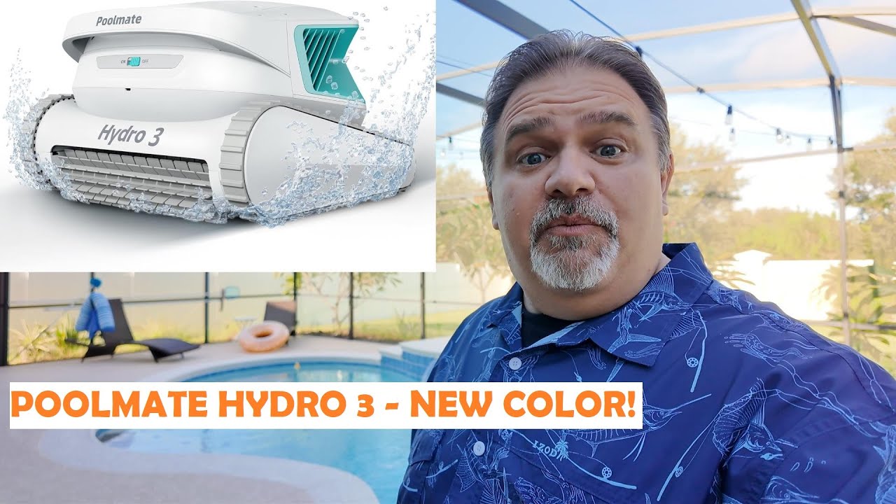 Review and unboxing of the Poolmate Robotic Pool Vacuum - Hydro 3 in a NEW color! - YouTube
