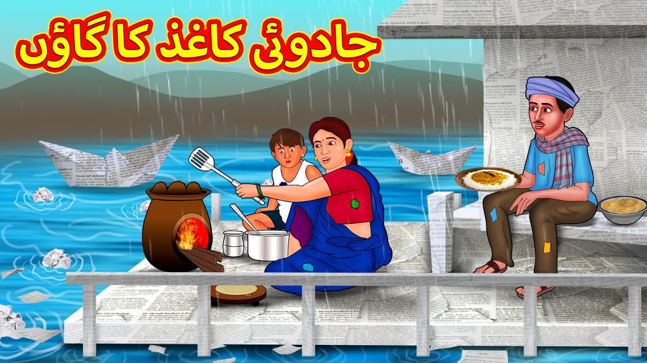 جادوئی کاغذ کا گاؤں | Urdu Story | Stories in Urdu | Urdu Fairy Tales ...