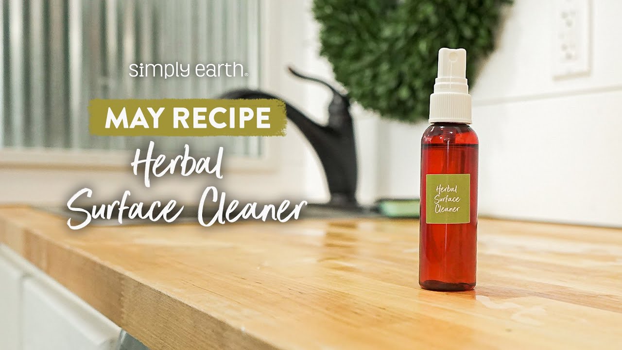 Homemade Herbal Surface Cleaner with Essential Oils - YouTube