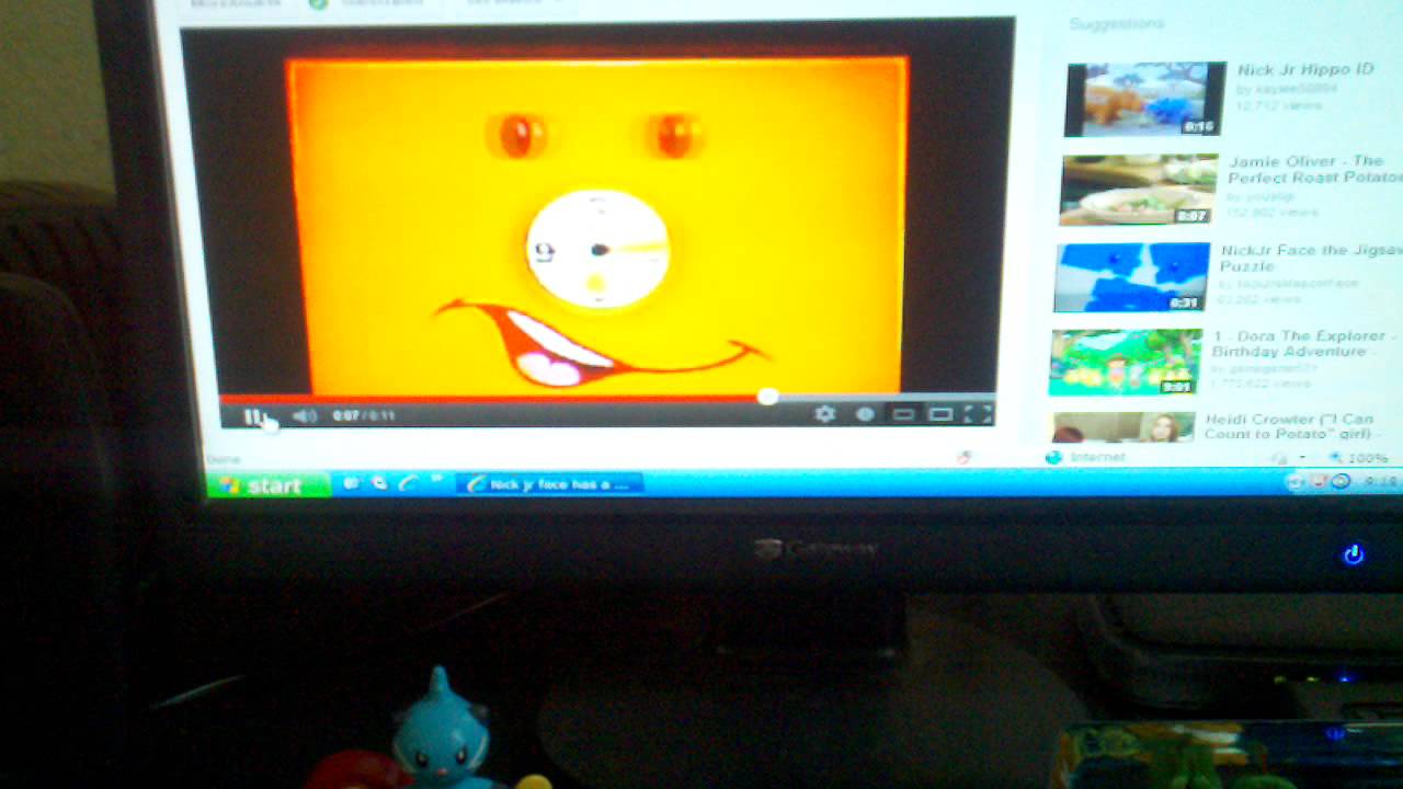 Nick jr face has a clock for a nose - YouTube
