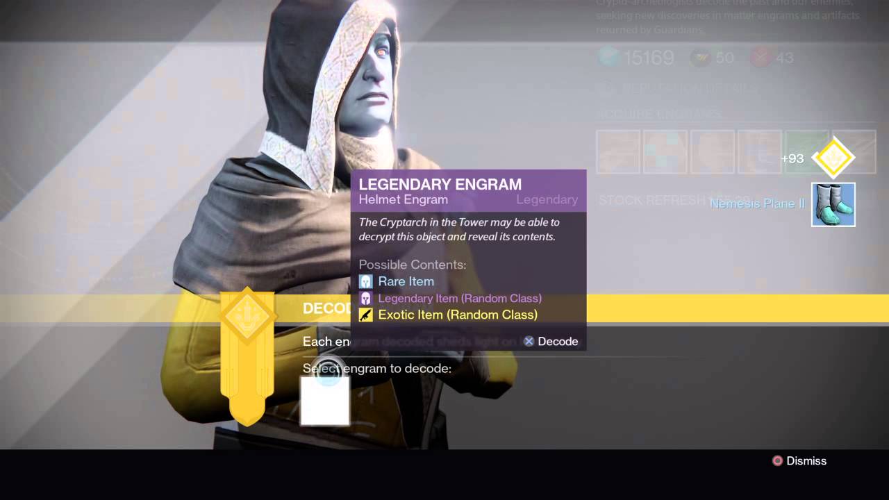 Destiny - the Ram helmet from legendary engram - YouTube