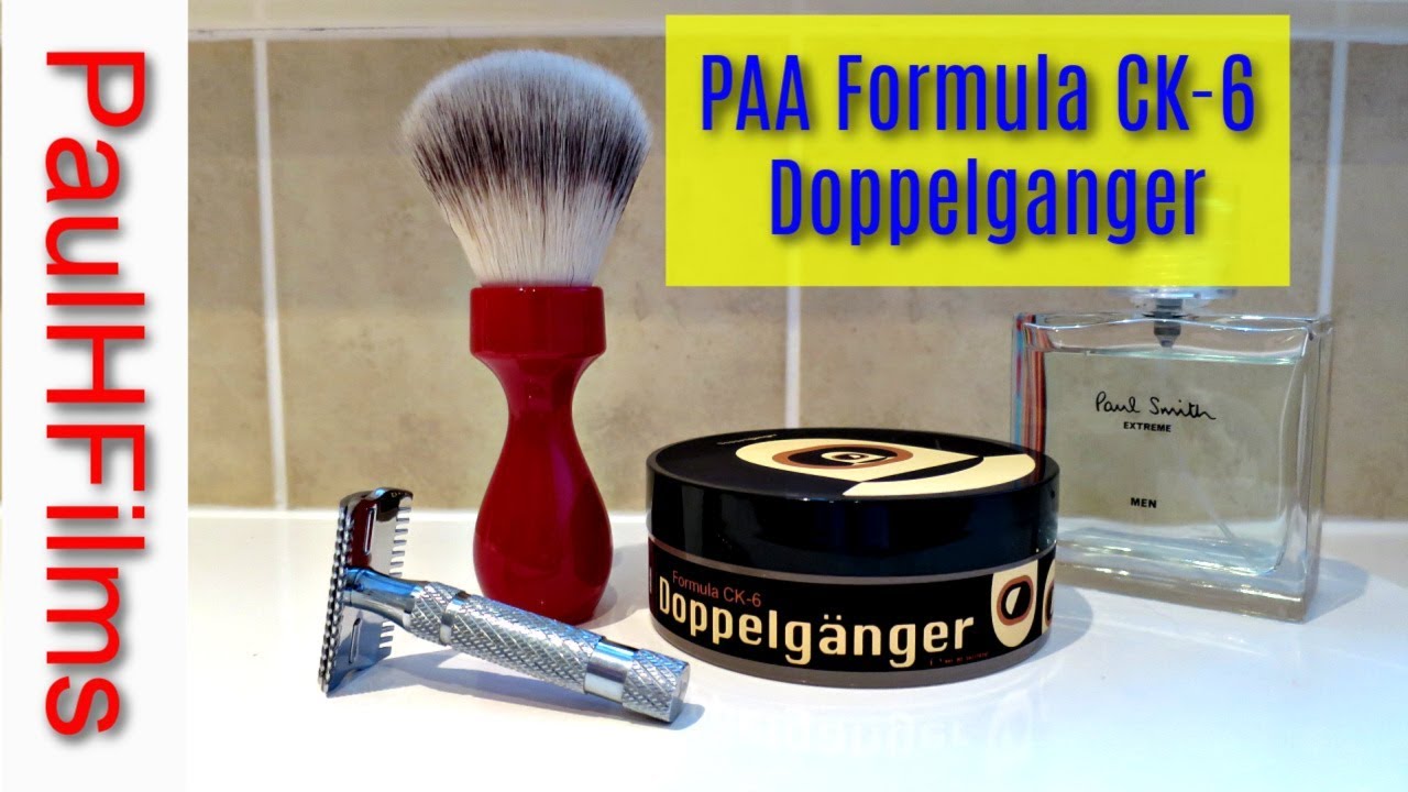 PAA Doppelganger Shaving Soap & DOC DE Razor - YouTube