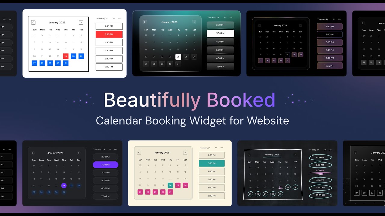 Beautifully Booked: Gorgeous Calendar Booking Widgets For Your Website ...