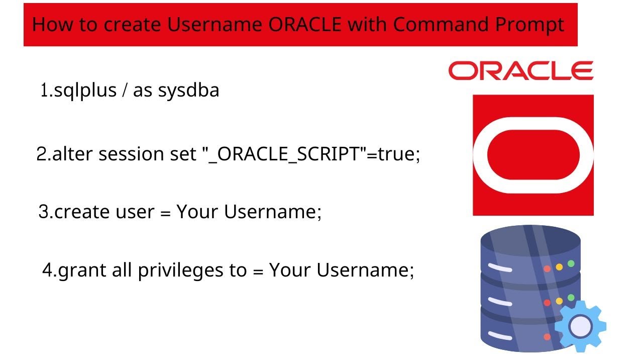 How to create username ORACLE DEVELOPER By khmer ? 👍 - YouTube