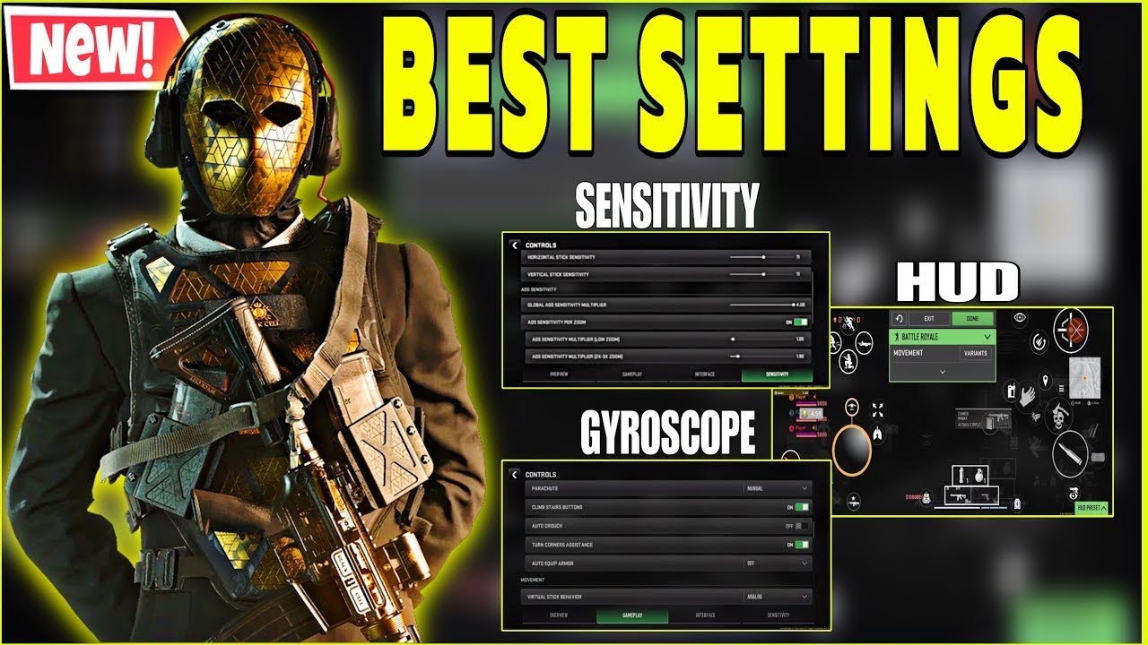 WARZONE MOBILE BEST SETTINGS & SENSITIVITY 2025 - YouTube