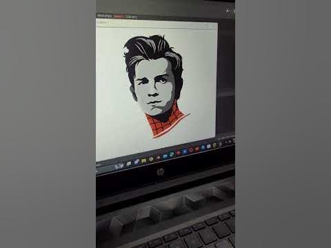 Convert image to sketch using sketchpy #python #ironman #spiderman #india #vijay #2d #shorts # ...