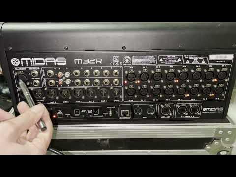 Que conexiones tiene las consolas Midas M32 M32r Behringer X32 y modelos compactos - YouTube