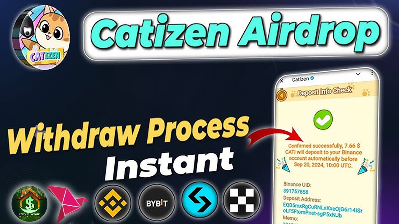 Catizen Airdrop Token Withdrawal Process || catizen listing || Catizen ...