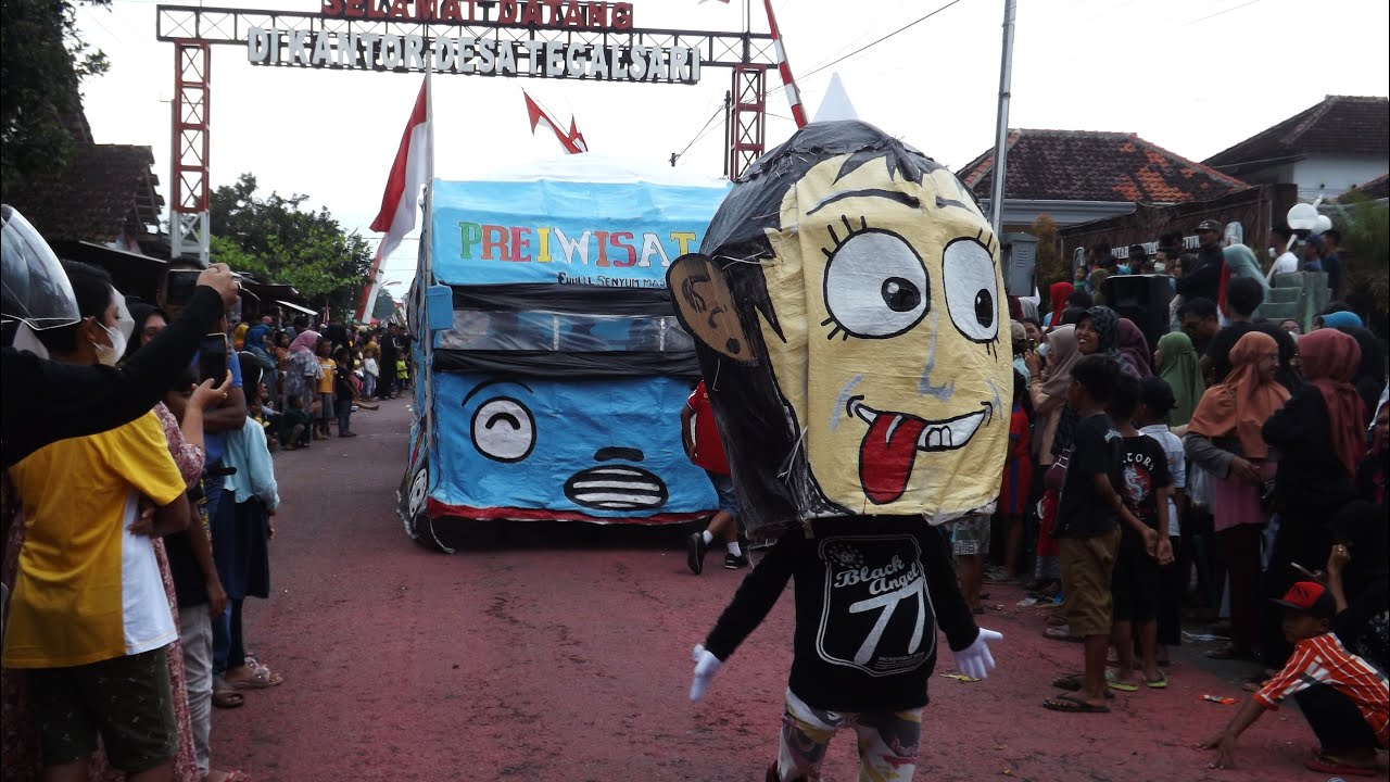 TAYO DAN BADUT KEPALA BESAR LUCU DAN KREATIF || Karnaval Tegalsari ...