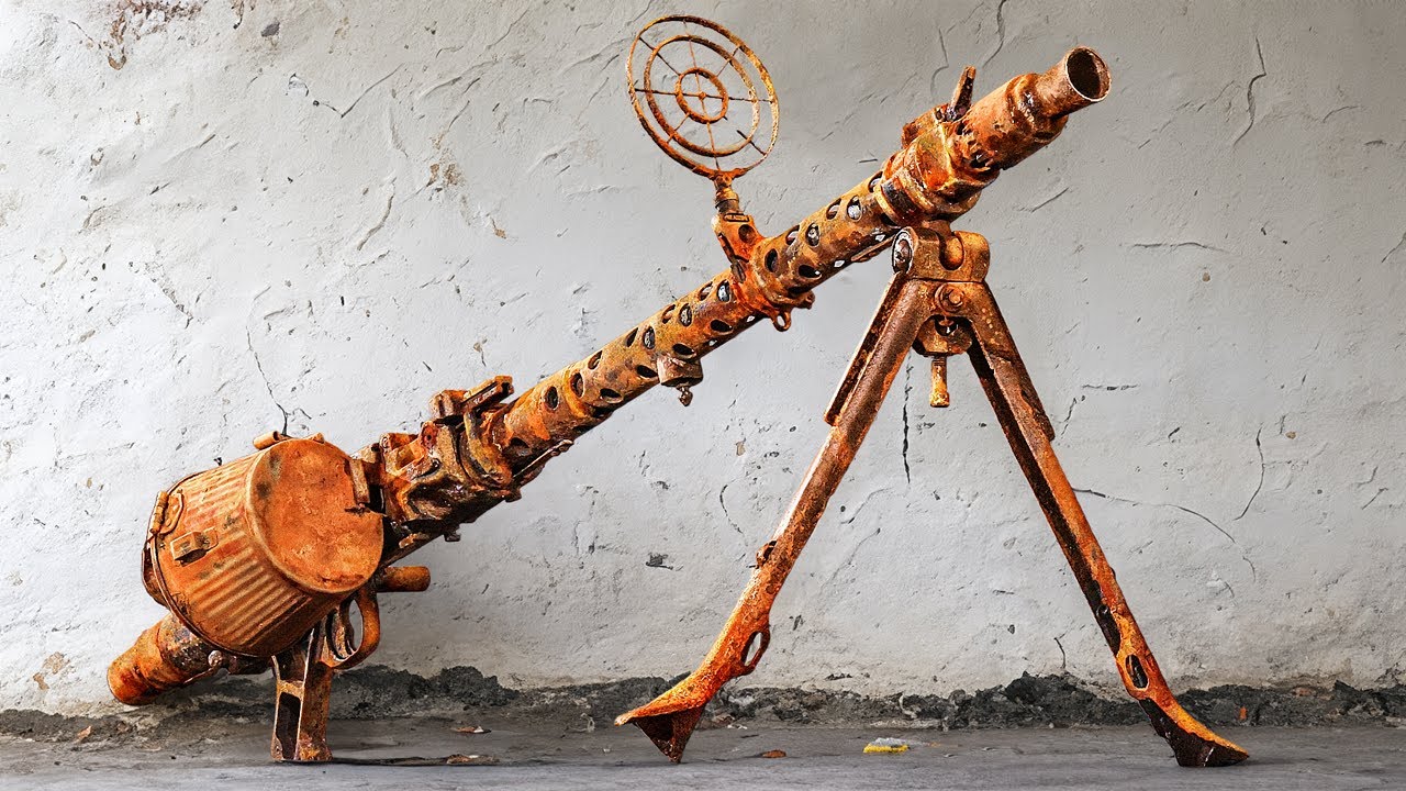 MG34 | Old German Machine Gun Restoration - YouTube