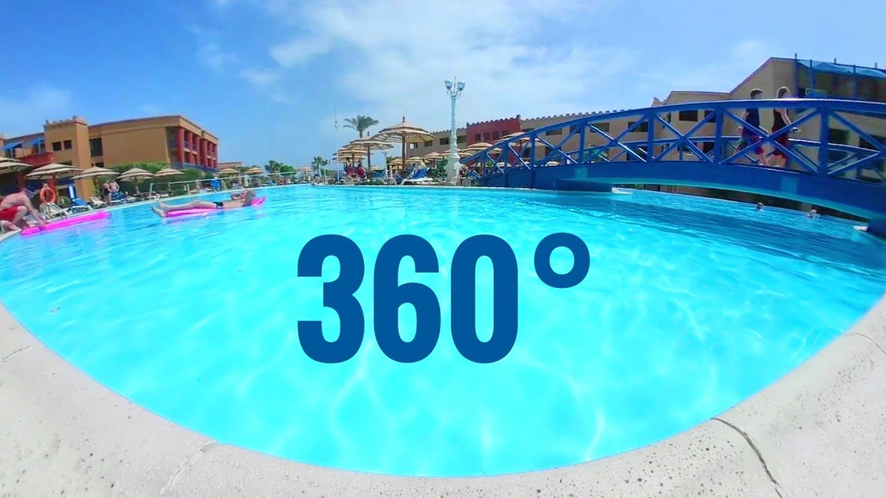 Relaxing & Fun at swimming pool [Samsung Gear 360 video VR Box] - YouTube