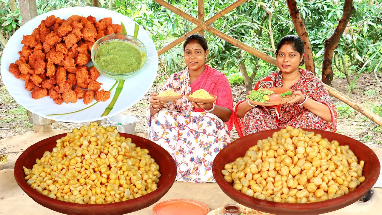 রাস্তার ধারে বিখ্যাত ডাল পকোড়া ও চাটনি | Dal pakoda road side recipe ...