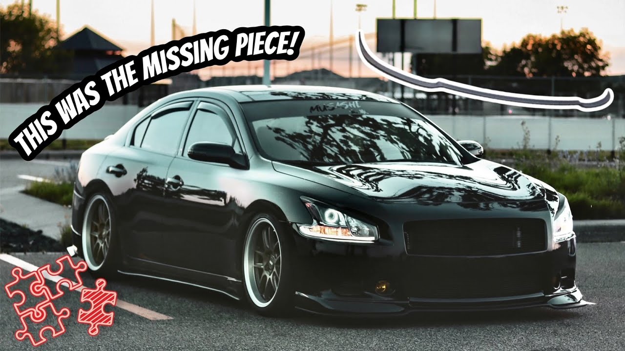 Stillen Front Splitter Install! + Lip Repaint For The Nissan Maxima ...