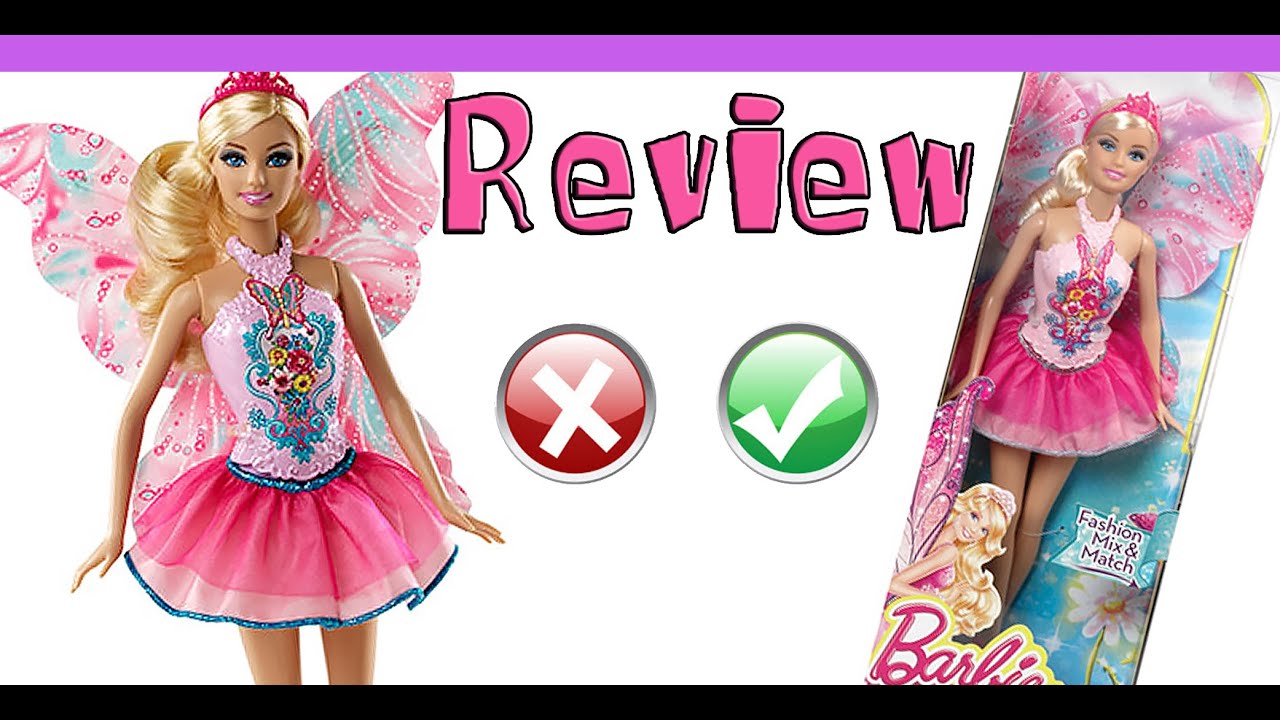 Review de Brinquedos boneca Barbie fada Mix Match Fada Mattel - YouTube