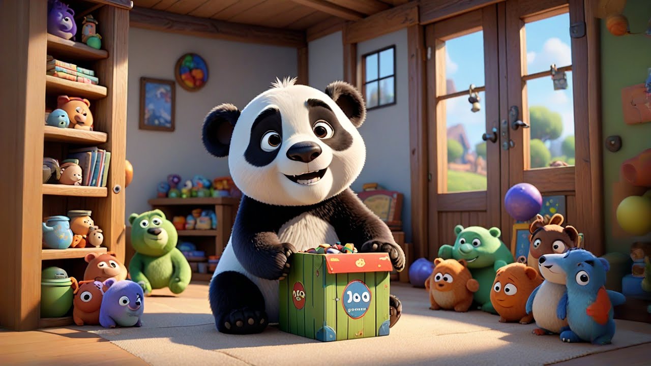 Polly Panda Opens a Present + More Nursery Rhymes & Kids Songs - YouTube
