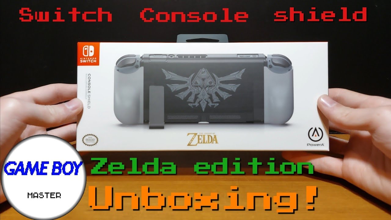 Nintendo Switch Console shield Zelda edition Unboxing - YouTube