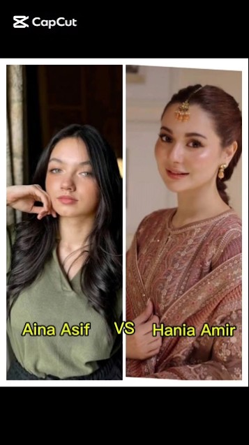 Aina Asif VS Hania Amir is pakistanidarma #viralvideo #pakistanidrama# ...