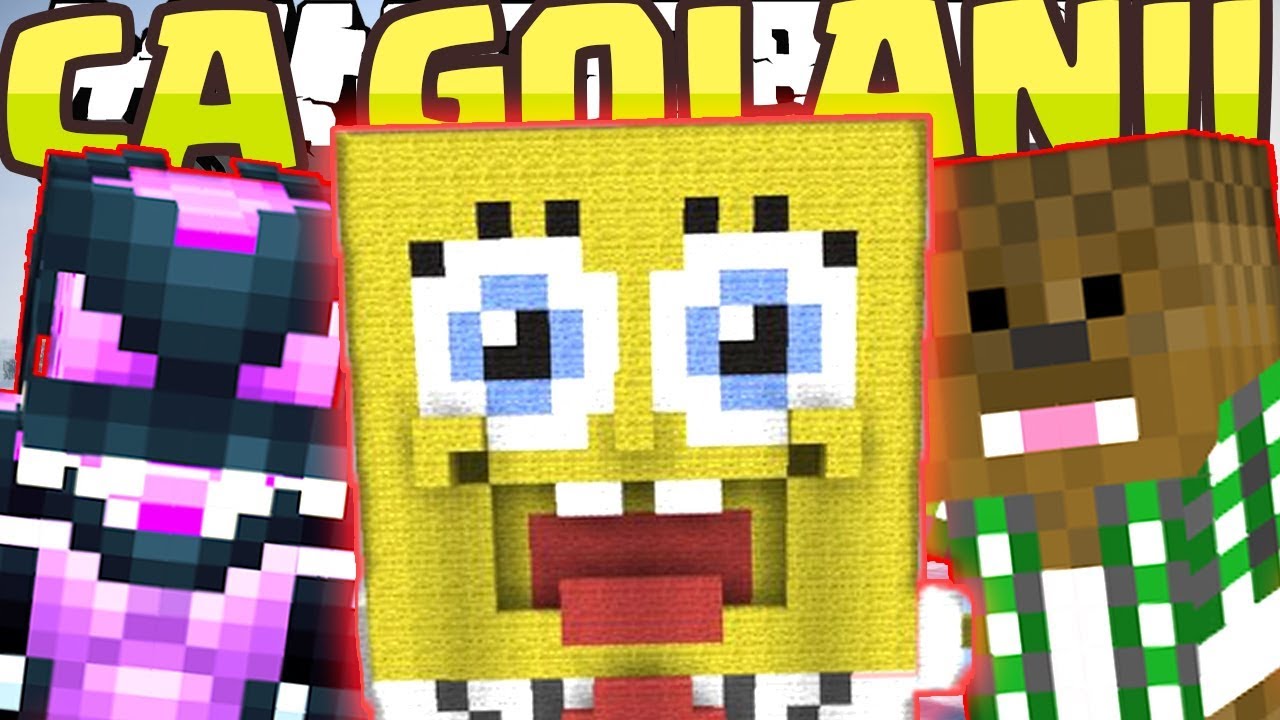 IRAPHAHELL IL CONSTRUIESTE PE SPONGEBOB IN MINECRAFT K GOLANII - YouTube