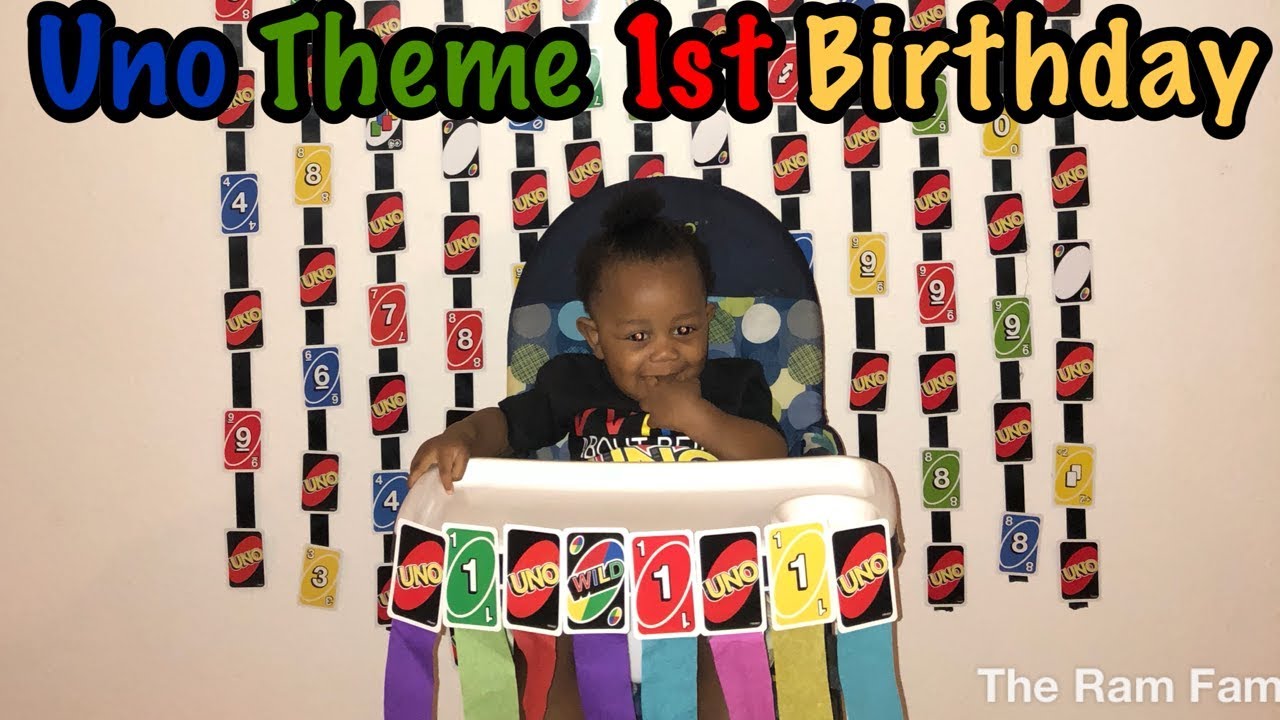 Uno Themed First Birthday - YouTube