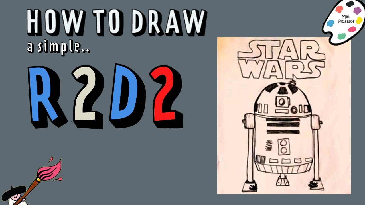 How to draw ... a simple R2D2 - YouTube