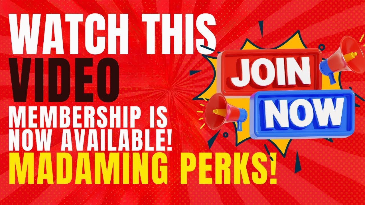 MEMBERSHIP IS NOW AVAILABLE! Madaming PERKS! JOIN na! - YouTube