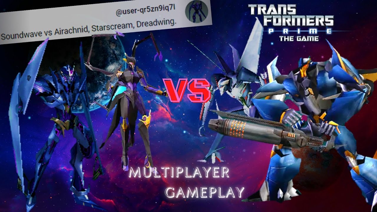 Soundwave Vs Airachnid, Starscream, Dreadwing | Transformers Prime The ...