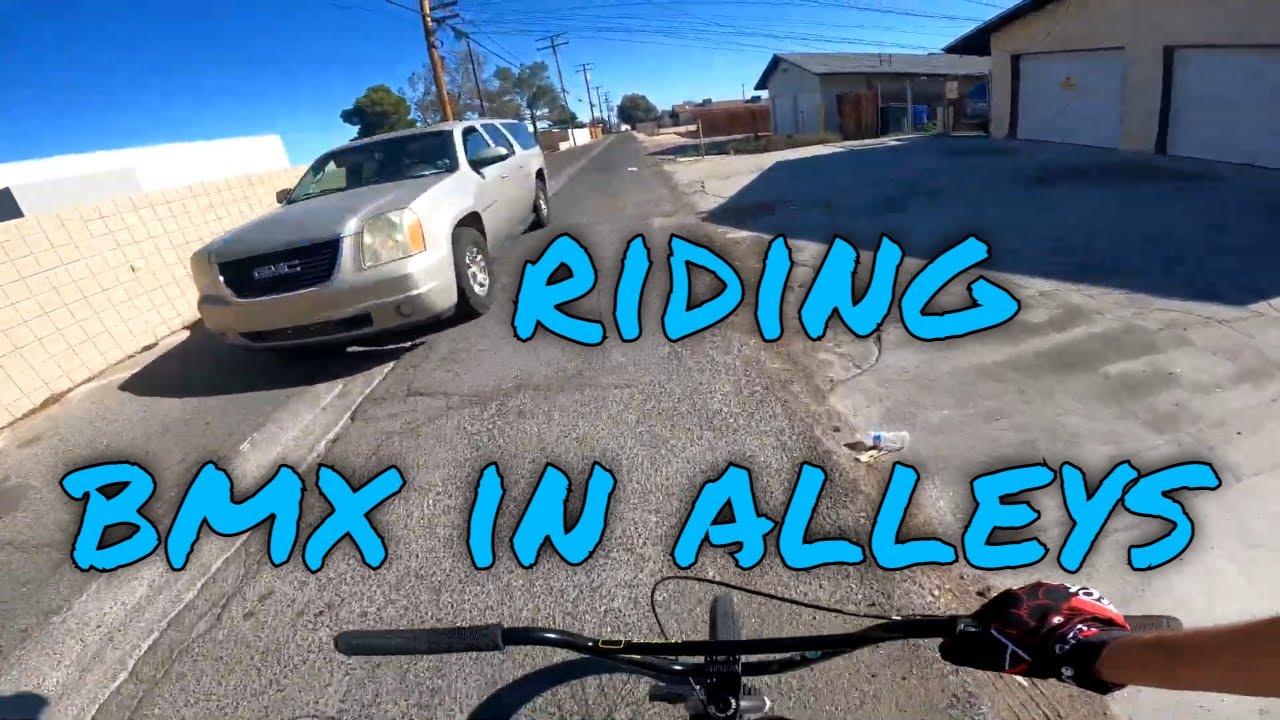 Alley BMX Video In Hood - YouTube