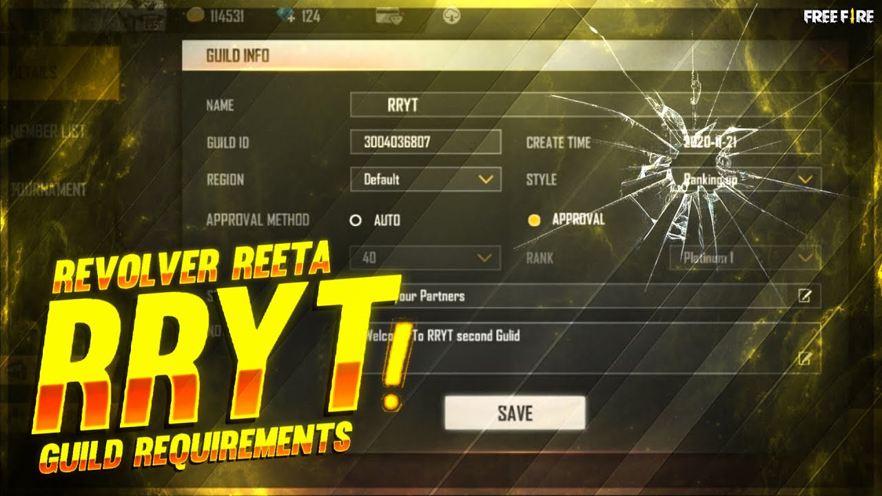 GUILD RECRUITMENT ANNOUNCEMENT|GOD LEVEL REETA||FREE FIRE|FF LIVE TAMIL ...