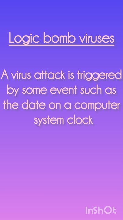 Logic bomb viruses - YouTube