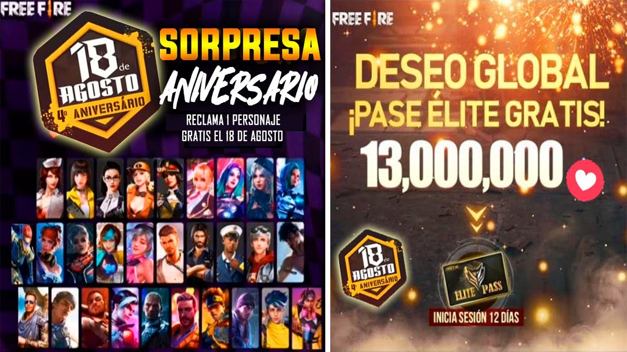 🔥 REGRESA EL DESEO GLOBAL Y PERSONAJES GRATIS EN EL 4TO ANIVERSARIO DE ...
