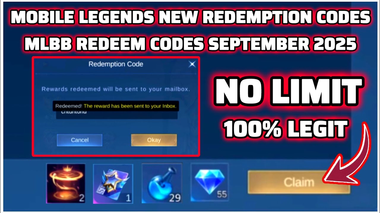 LEGIT! MOBILE LEGENDS NEW REDEMPTION CODES - MLBB REDEEM CODES ...