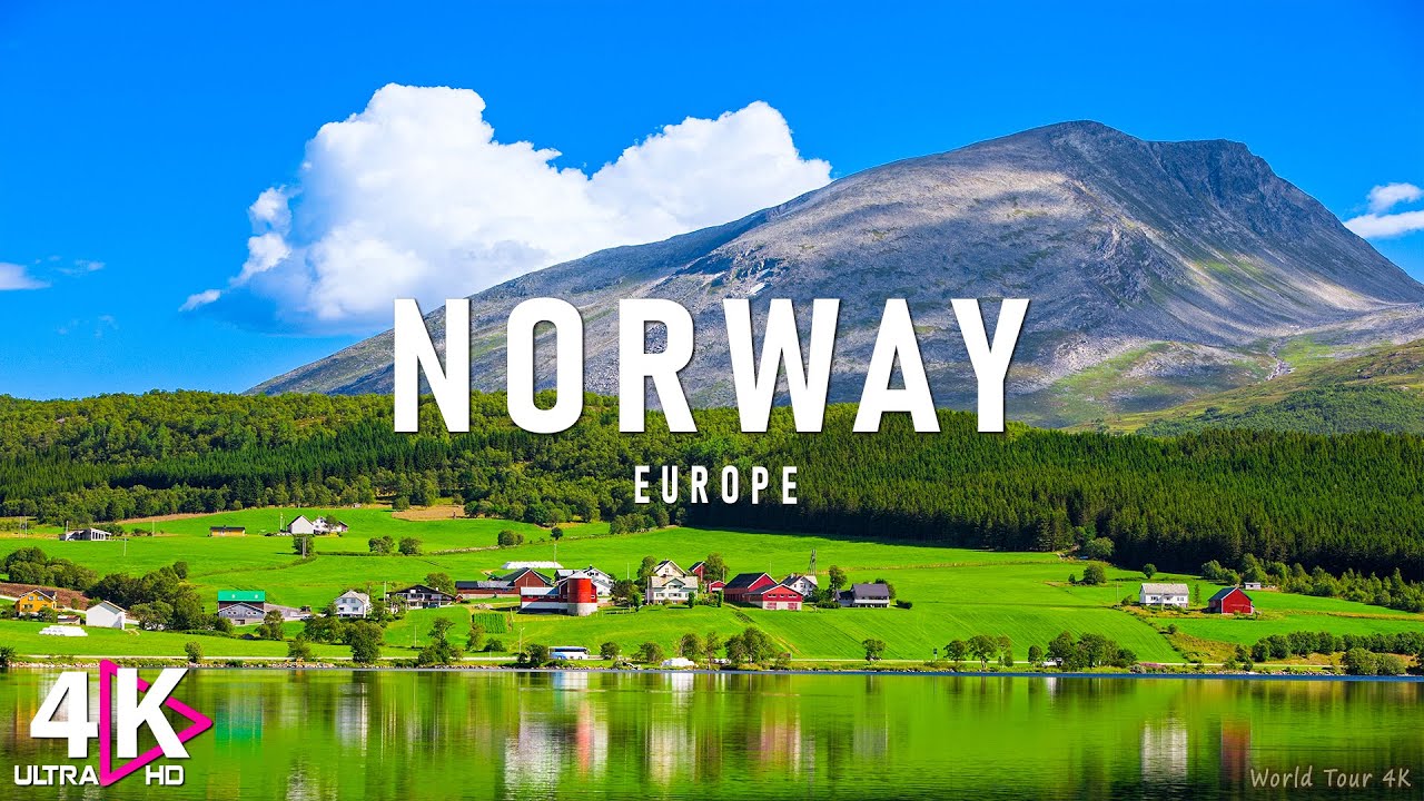 FLYING OVER NORWAY (4K UHD) Amazing Beautiful Nature Scenery & Relaxing ...