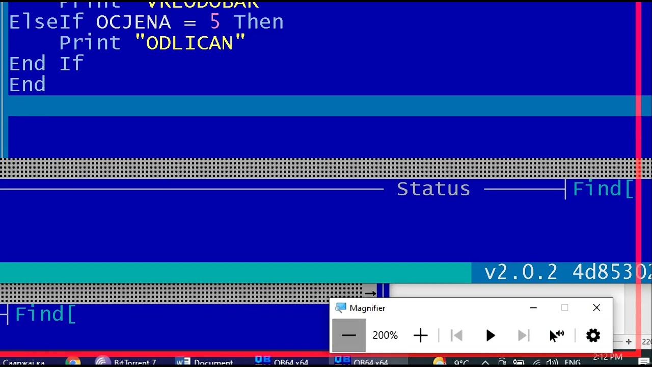 10 QBasic - Naredba ELSEIF - YouTube