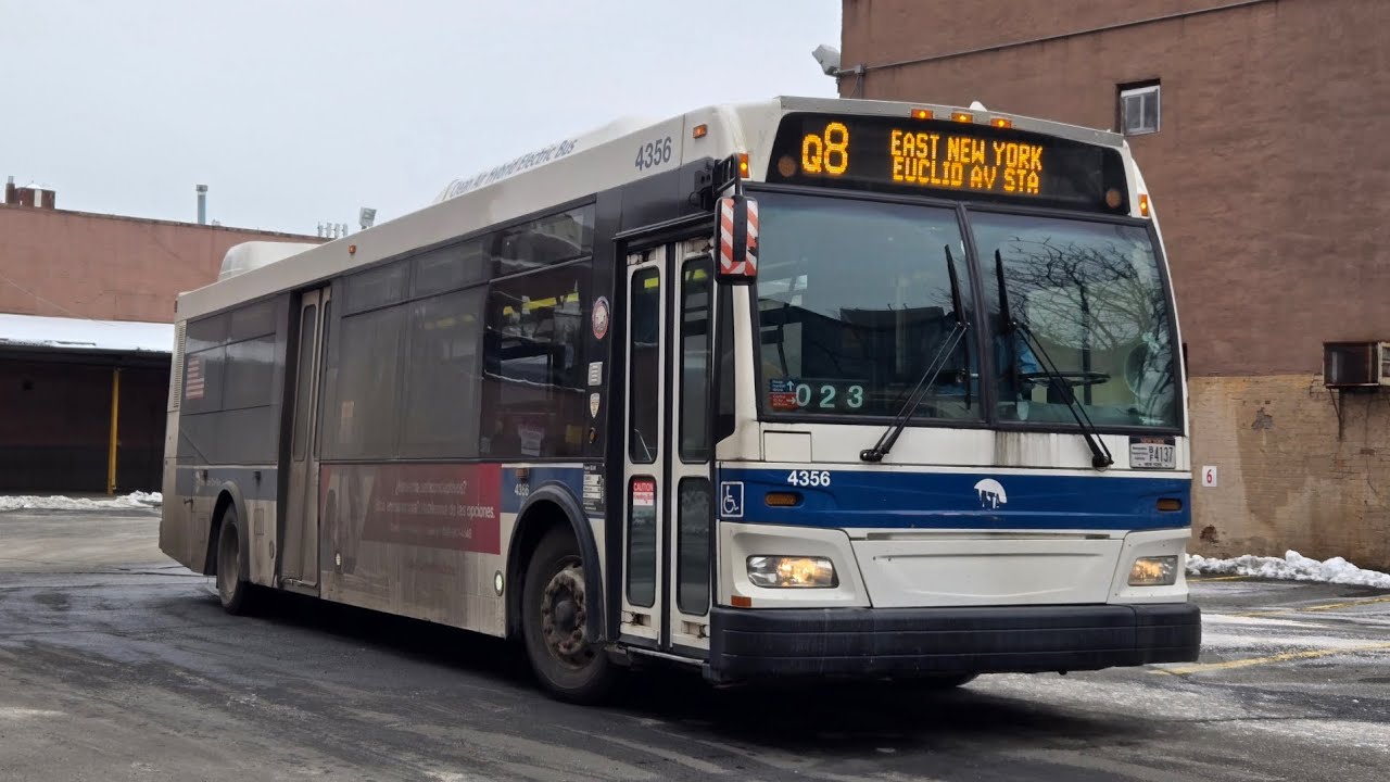MTABC: Orion VII NG HEV #4356 operating the Q8 towards Spring Creek ...